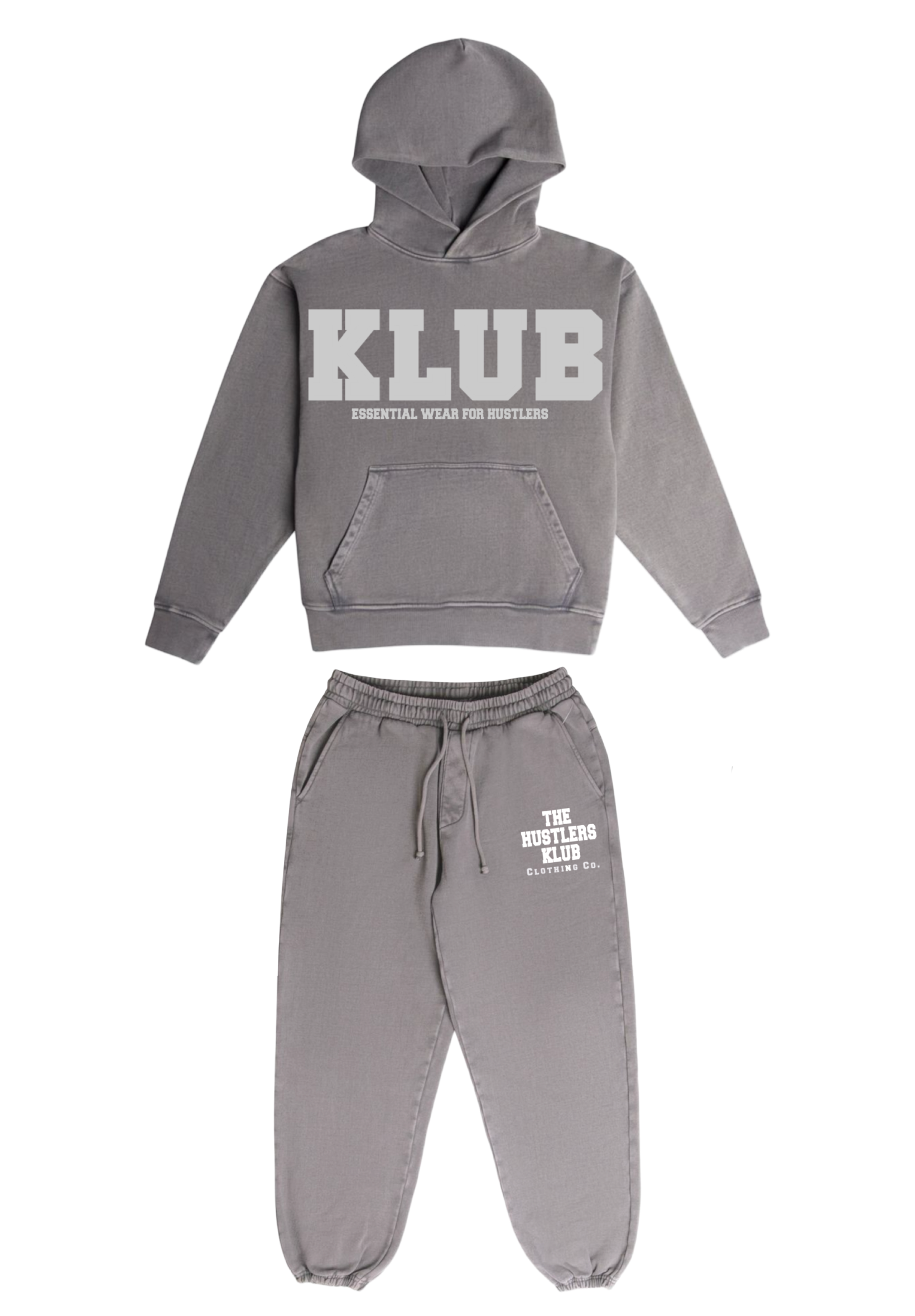 “Klub Essential” Heather Grey – The Hustlers Klub Clothing Store
